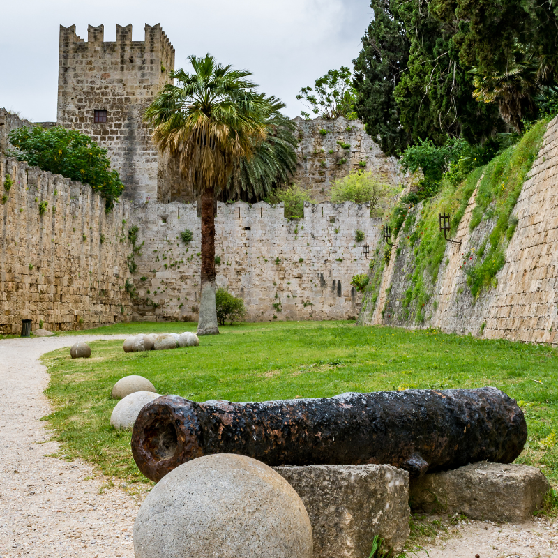 Embrace the intricate and complex design of the Old Town of Rhodes ...